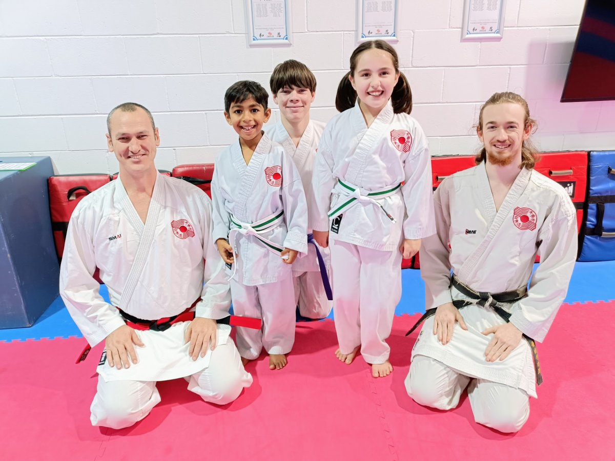 Little Champions Turning Green - Sunshine Coast Karate