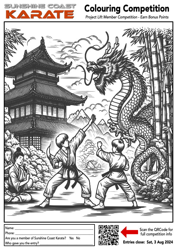 Colouring Competition - Sunshine Coast Karate